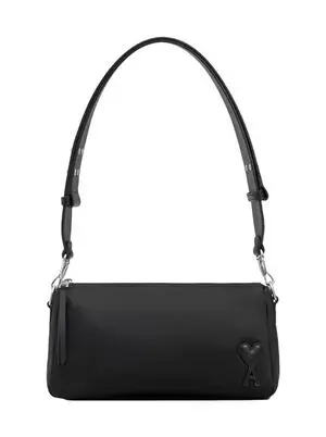 Ami Nylon And Canvas Mini Bag - Black