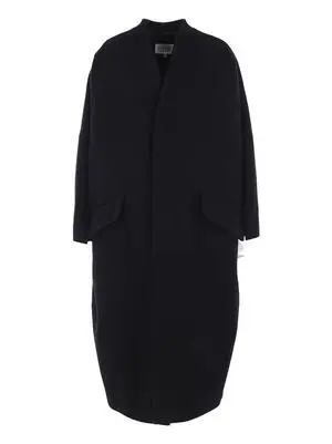 MAISON MARGIELA Oversized Wool-blend Coat - Black