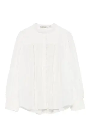 ALICE + OLIVIA Cora Cotton Blouse