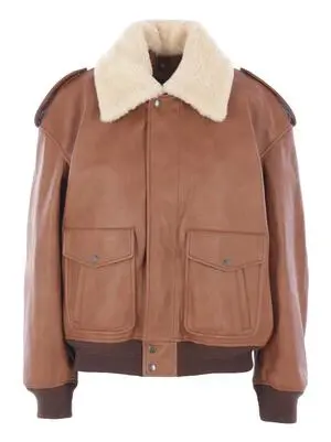 Saint Laurent Bomber Jacket - Marron Terracotta+noix