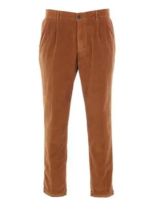 Incotex Tapered-fit Corduroy Trousers - Medium Burned