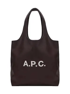 A.p.c. Ninon Media Tote Bag - Brown