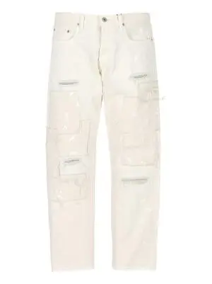 Junya Watanabe Patchwork Jeans - White X Mix