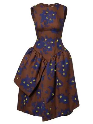 SHUSHU/TONG Shushu/Tong Floral Print Off-the-Shoulder Minidress Multicoloured