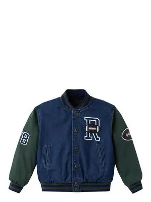 GV GALLERY Varsity Denim Jacket - Blue