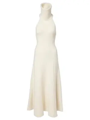 Magda Butrym Wool, Silk, And Cashmere Maxi Dress - White