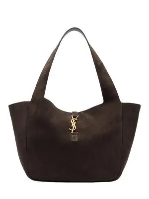 Saint Laurent Le 5 À 7 Bea Suede Tote - Brown