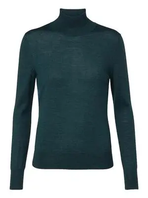 Carolina Herrera Wool And Silk Turtleneck Sweater - Green