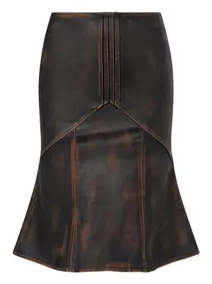 SHUSHU/TONG Bow-detail Cutout Top - Brown