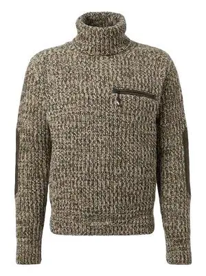 Moncler Virgin Wool Turtleneck Sweater - Green