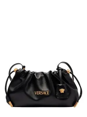 Versace Mini Leather Tote Bag - Black