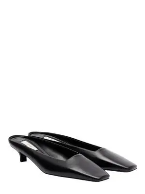 TOTÊME Leather Mules - Black