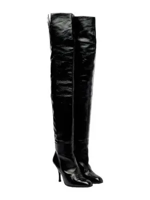 Khaite Colt 100 Leather Over-the-knee Boots - Black