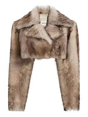 KHAITE Stallone Cropped Shearling Jacket