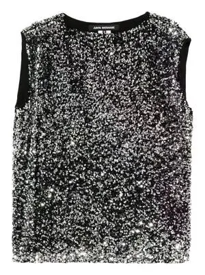 Junya Watanabe X Comme Des Garçons Sequin-embellished Vest - Black