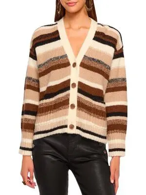 Ramy Brook Caroline Stripe Cardigan - Neutral Stripe
