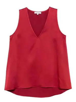 Antonelli Firenze V-neck Sleeveless Top - Red