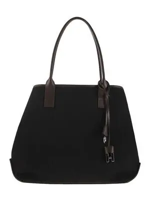 Hogan Canvas Shopping Bag - Black