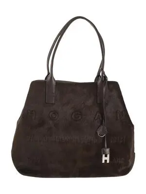 Hogan Medium Script Shopping Bag - Brown