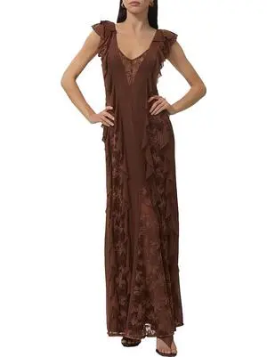 AFRM Trista Maxi Dress - Cappuccino