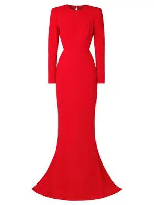 Stella McCartney Open-back Crepe Gown - Red