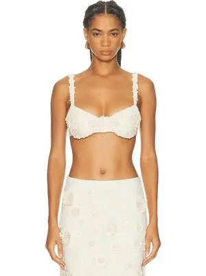 Alexis Remi Top - Ivory Raffia
