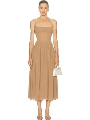 Lpa Dawn Midi Dress - Mocha