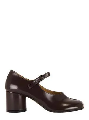 MAISON MARGIELA Tabi Mary Jane Pumps - Moka