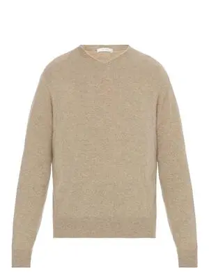THE ROW Rod Cashmere Sweater Taupe