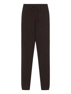 THE ROW Lippet Cashmere Pants - Brown Melange