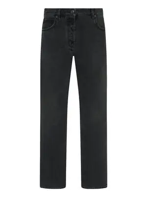 THE ROW Riaco Cotton Denim Jean - Faded Black