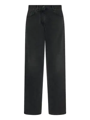 THE ROW Clair Jean In Cotton - Faded Black