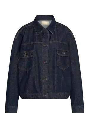 THE ROW Ness Cotton Jacket - Indigo