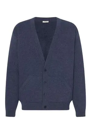 THE ROW Vonn Cardigan In Cashmere - Blue Melange