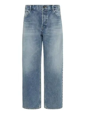THE ROW Ross Jean In Cotton Denim - Medium Blue