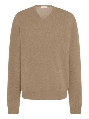 THE ROW Rod Cashmere Sweater - Taupe