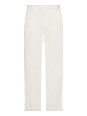 THE ROW Belamy Cotton And Cashmere Pant - White