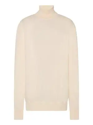 THE ROW Lizzy Cashmere Turtleneck - Ivory
