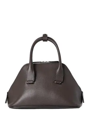 THE ROW Mini Devon Bag In Leather - Brunette