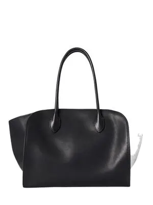 THE ROW Marlo 12 Leather Bag - Black