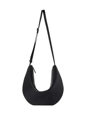THE ROW Crescent Crossbody Bag - Black