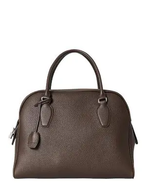 THE ROW India 12.00 Leather Bag - Deep Brown