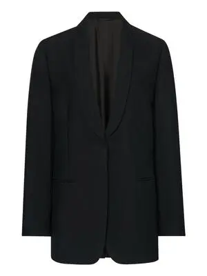 THE ROW Verity Jacket In Virgin Wool - Black