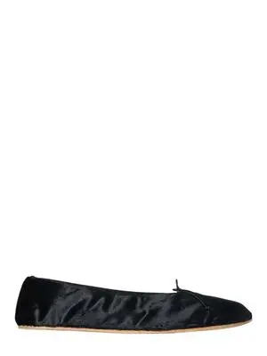 THE ROW Round Ballet Flat - Black