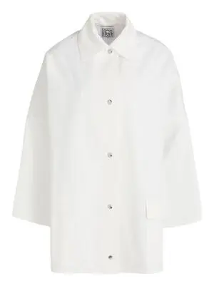 TOTEME Oversized Cotton-twill Shirt Jacket - White