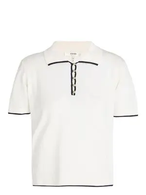 FRAME Cotton Polo Shirt - Ivory
