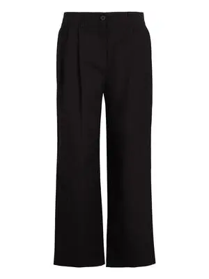 TOTEME Cotton-twill Straight-leg Pants - Black