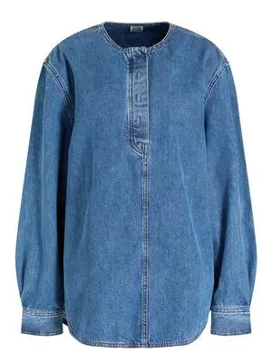 TOTEME Denim Blouse - Mid Denim