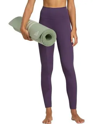 Adidas All Me Rib 7/8 Leggings - Aurora Plum