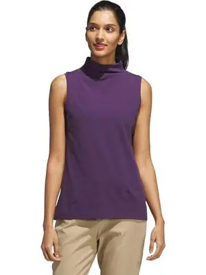 Adidas Ultimate365 Sleeveless Mock Neck Top - Aurora Plum